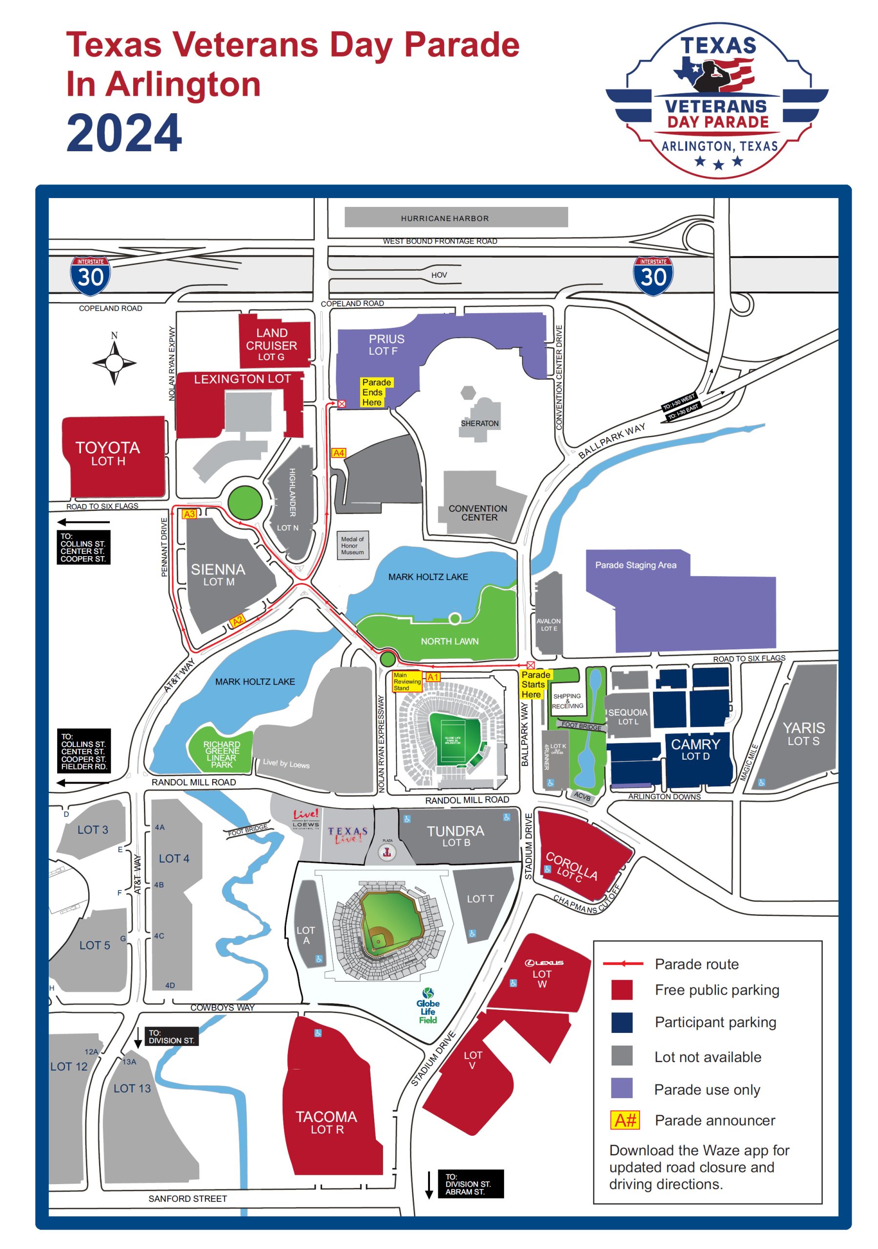 Route Map | Arlington Veteran's Parade