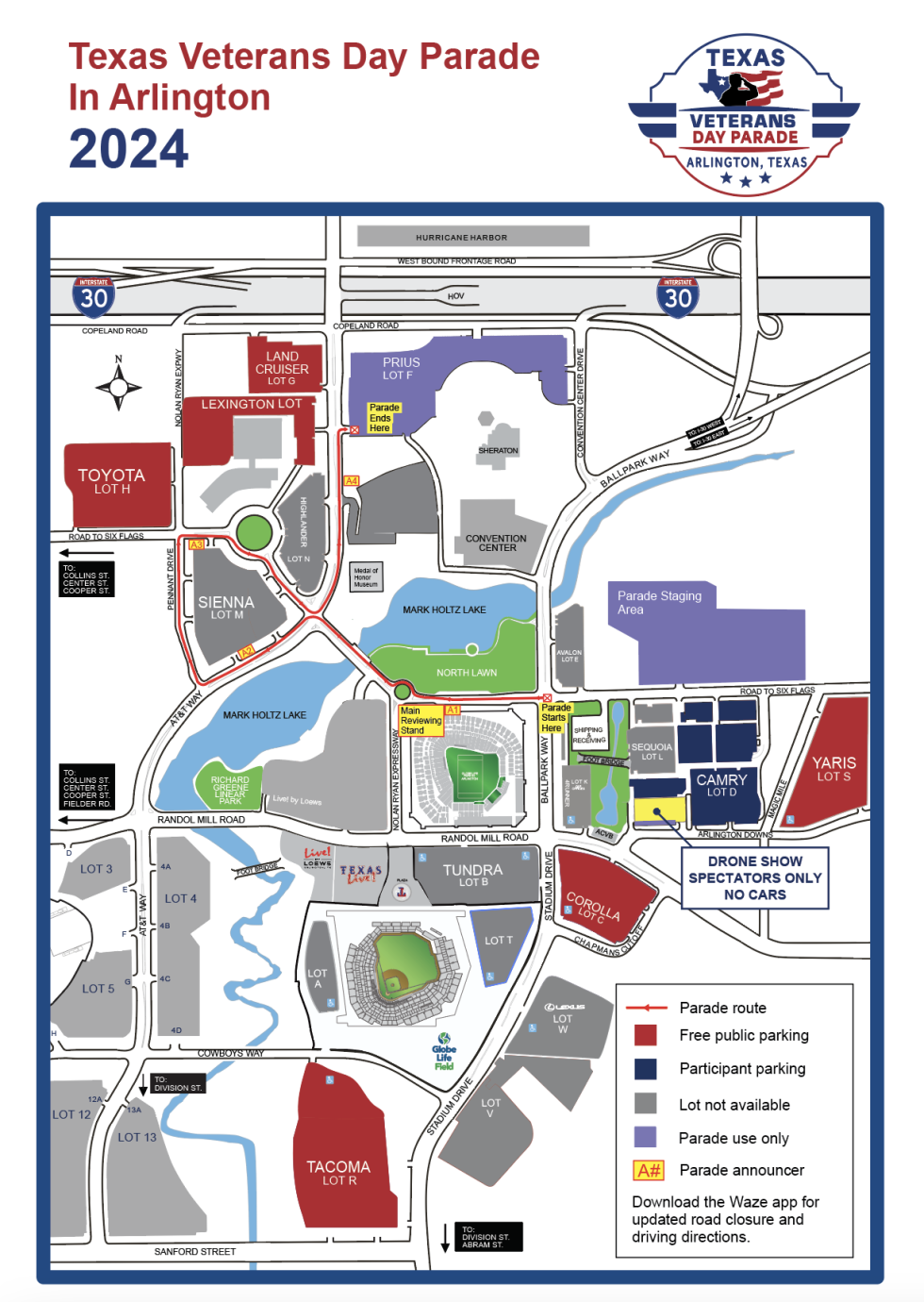 Route Map | Arlington Veteran's Parade